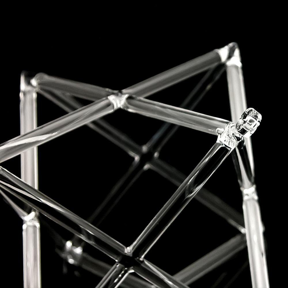 10 inches crystal singing double pyramid for healing energy merkaba ...