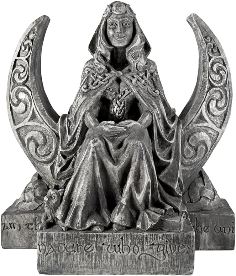 Moon Goddess Statue Stone Finish - avsso.com