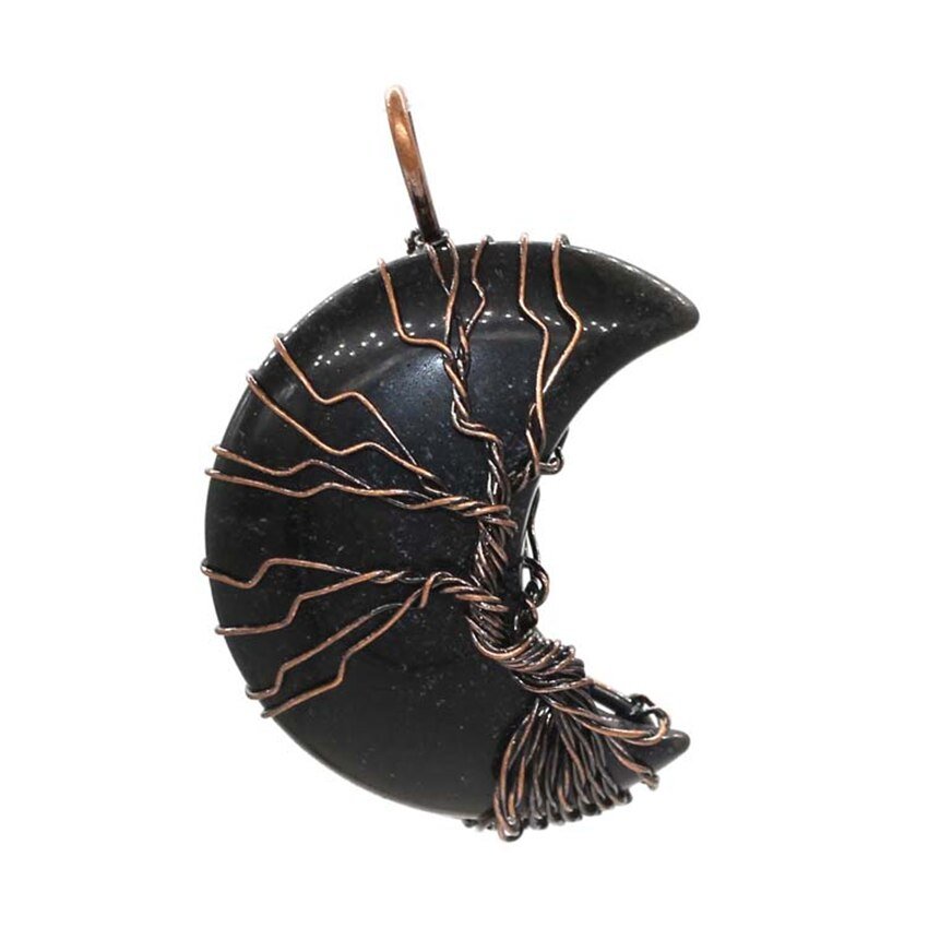 Natural Gnergy Gemstone~ Antique Copper Wire Wrap Tree of Life Chakra ...